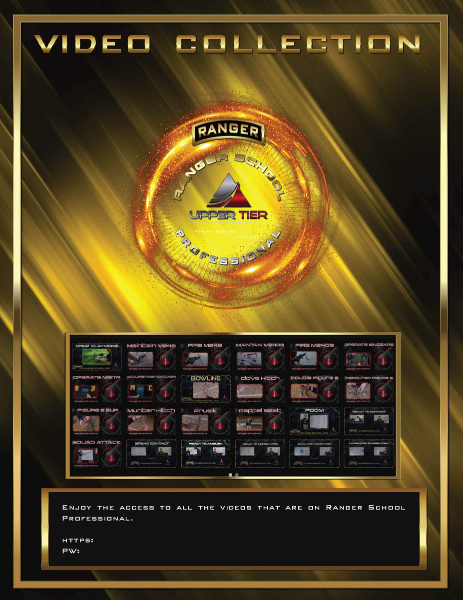 RANGER SCHOOL PROFESSIONAL – Upper Tier Development